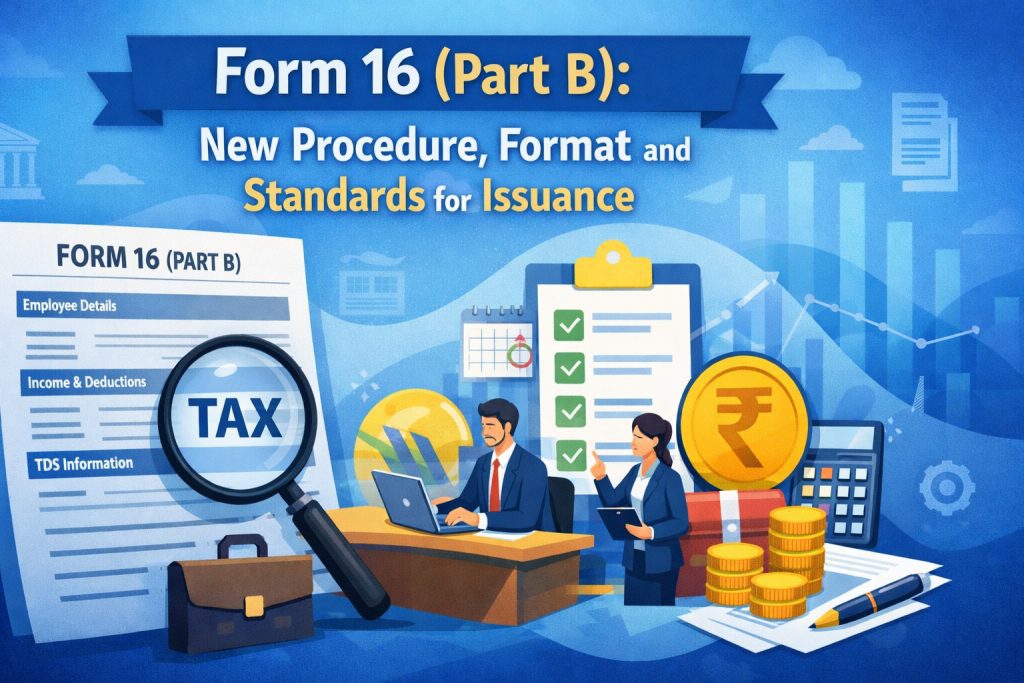 Form 16 (Part B): New Procedure, Format and Standards for Issuance ...