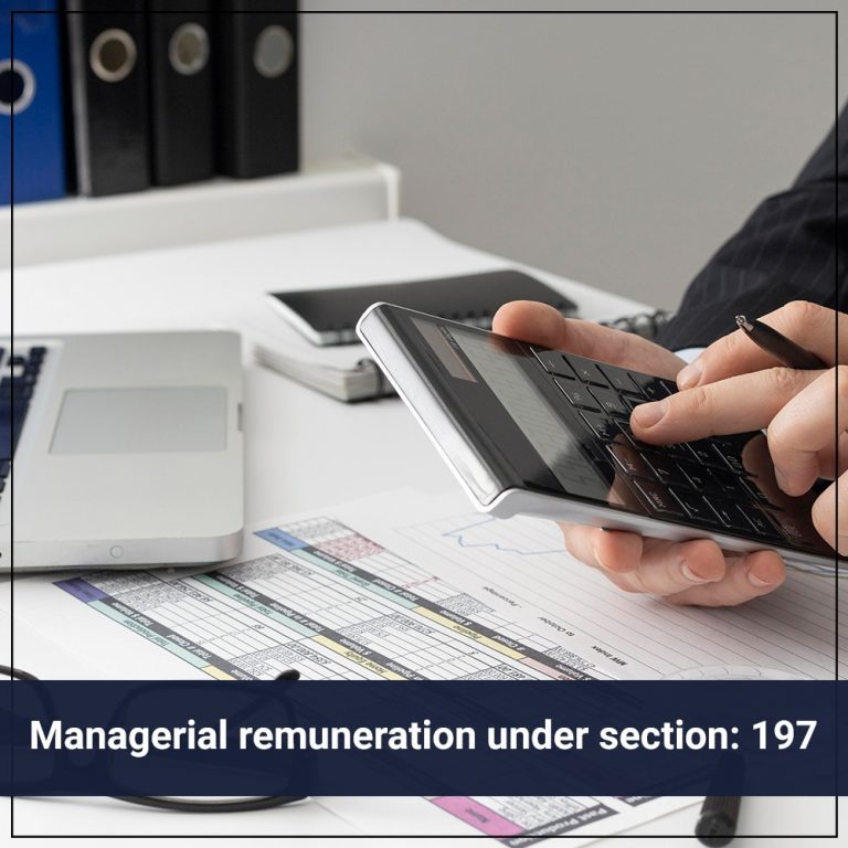 Managerial remuneration under section: 197