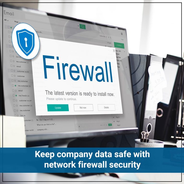 Keep company data safe with network firewall security